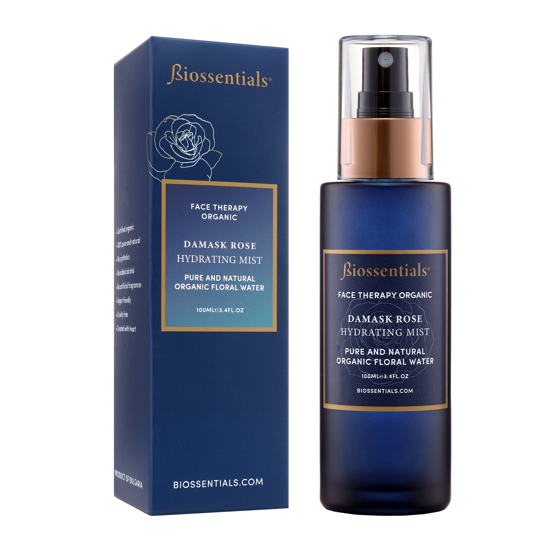 Biossentials Face Therapy Organic Hydrating Mist - Damask Rose 有機大馬士革玫 ...